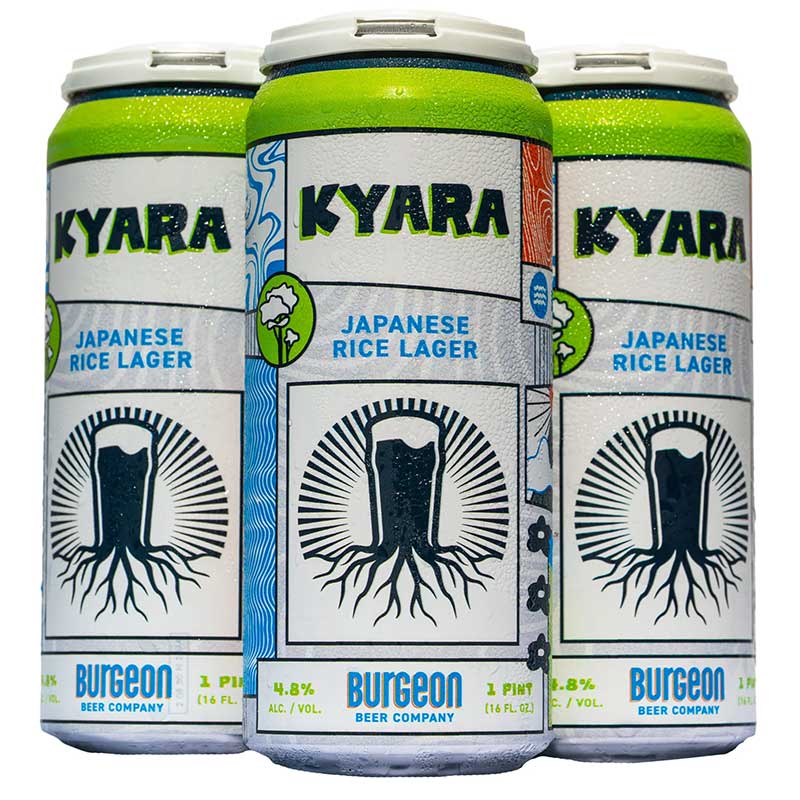 Burgeon Kyara Japanese Rice Lager 4pk 16oz/Cans – THE BOTTLE HOUSE
