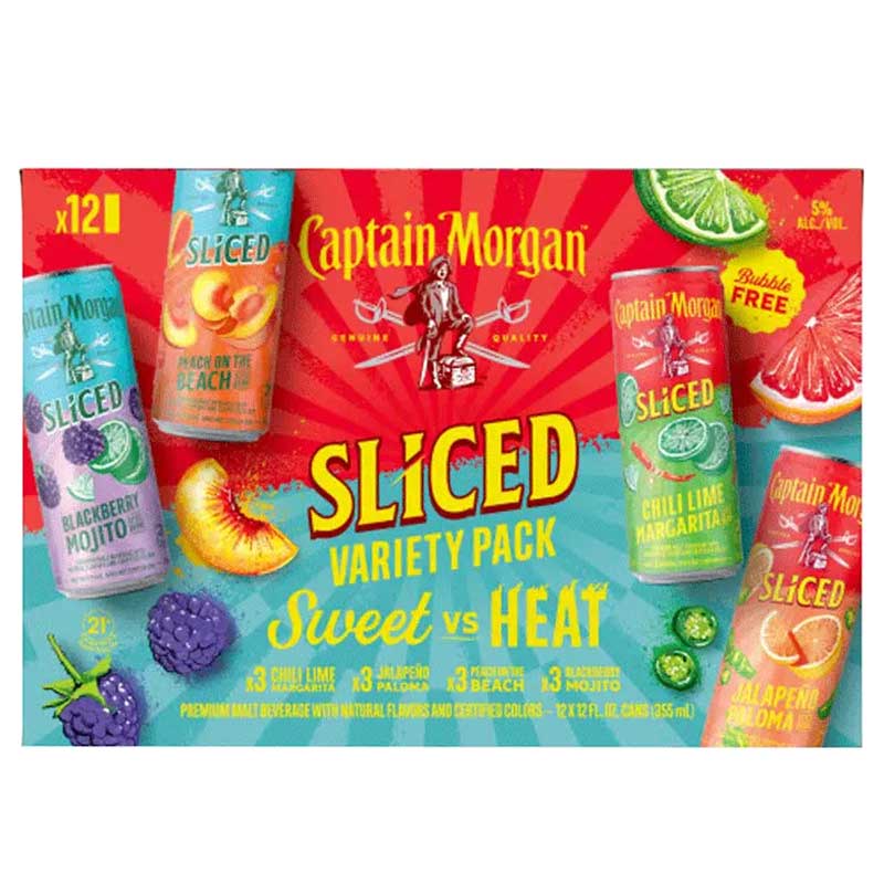 Captain Morgan Sliced Sweet vs Heat Variety Pack 12pk 12oz/Cans – THE ...