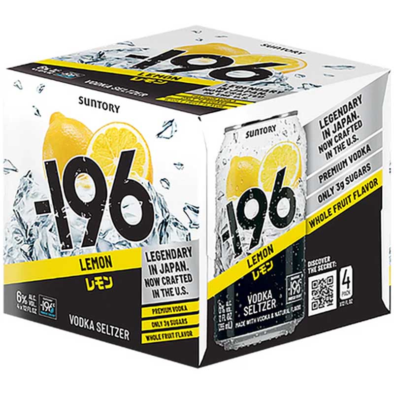 -196 Lemon Vodka Seltzer 4pk – THE BOTTLE HOUSE
