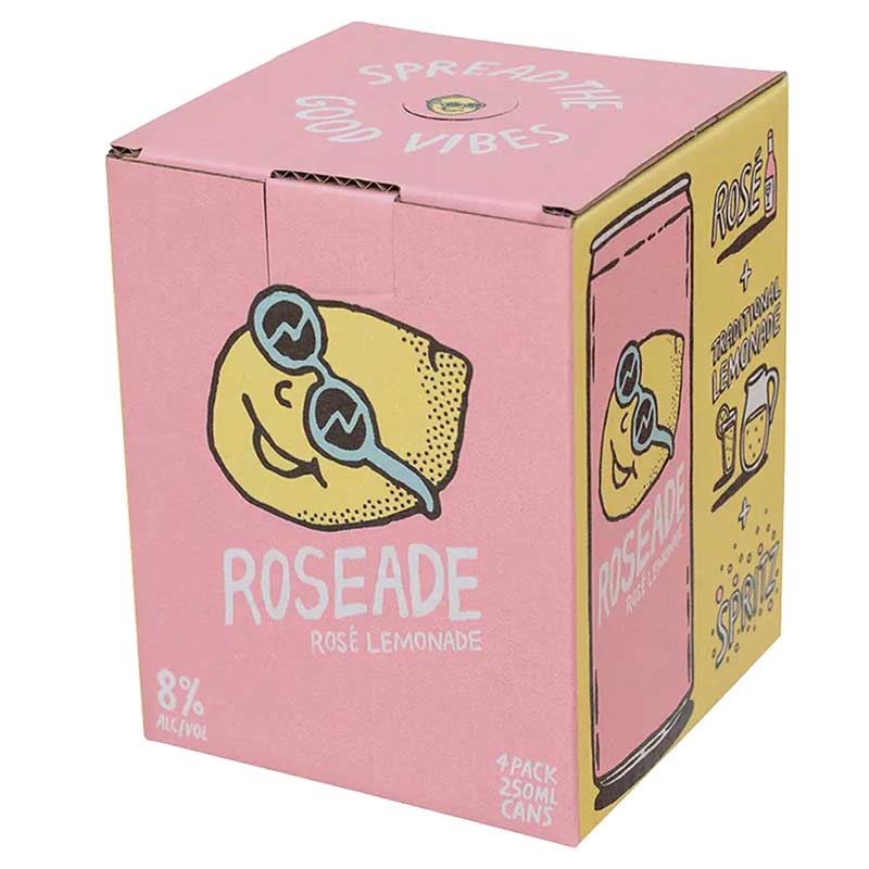 Roseade Original Rose & Lemonade Wine Spritzer 4pk – THE BOTTLE HOUSE