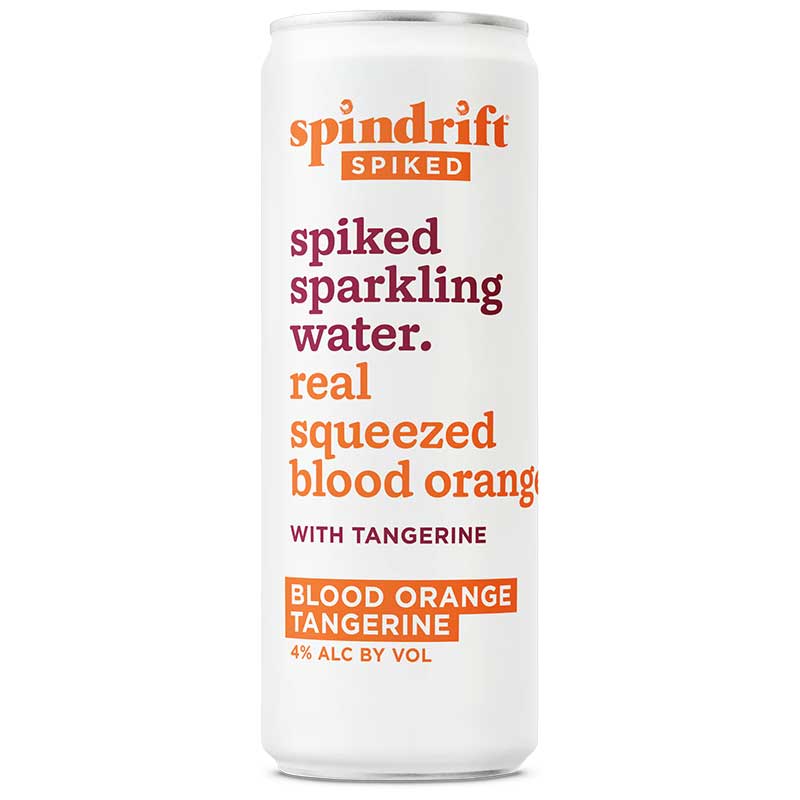 Spindrift Spiked Blood Orange Tangerine Spiked Sparkling Water 19.2oz ...