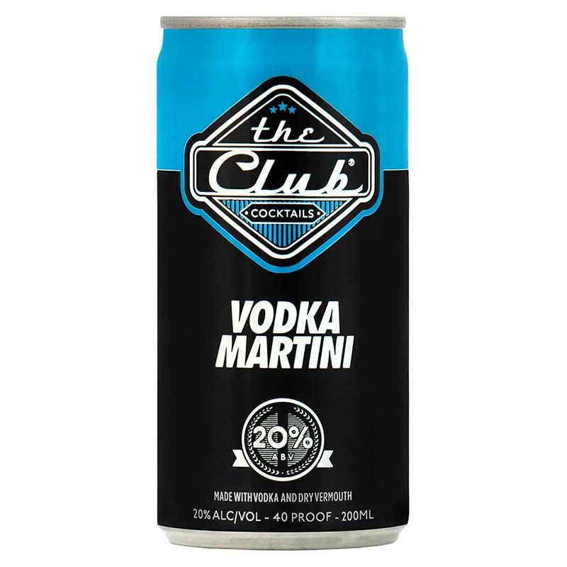 The Club Vodka Martini Cocktail 200ml – THE BOTTLE HOUSE